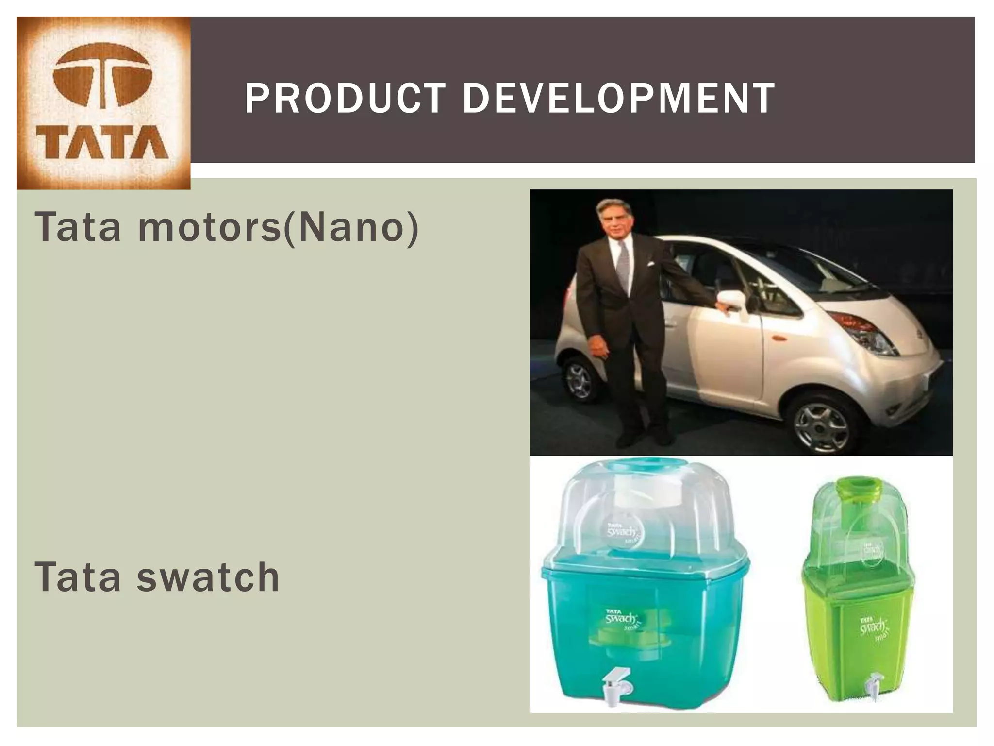 Ansoff's matrix ON TATA | PPTX