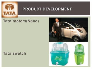 Ansoff's matrix ON TATA | PPTX