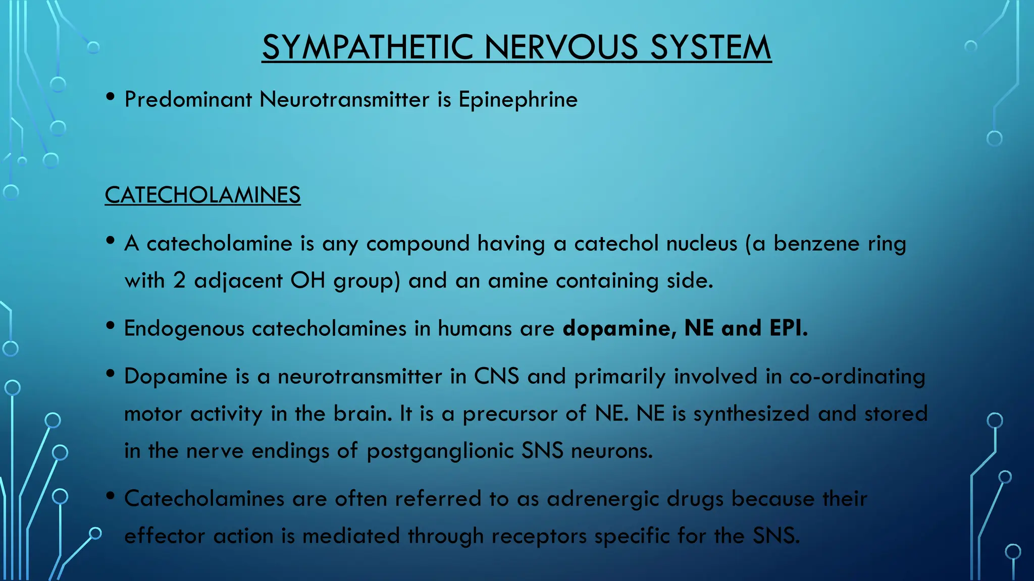 ANS Physiology and Receptors in brief.pptx