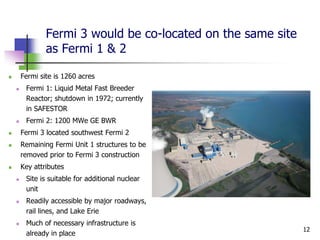 Lessons Learned from the Licensing of Fermi 3 Nuclear Power Plant | PPT
