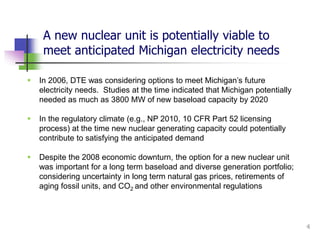 Lessons Learned from the Licensing of Fermi 3 Nuclear Power Plant | PPT