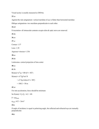 ANS SET-5, Mero eye Entrance Group | PDF