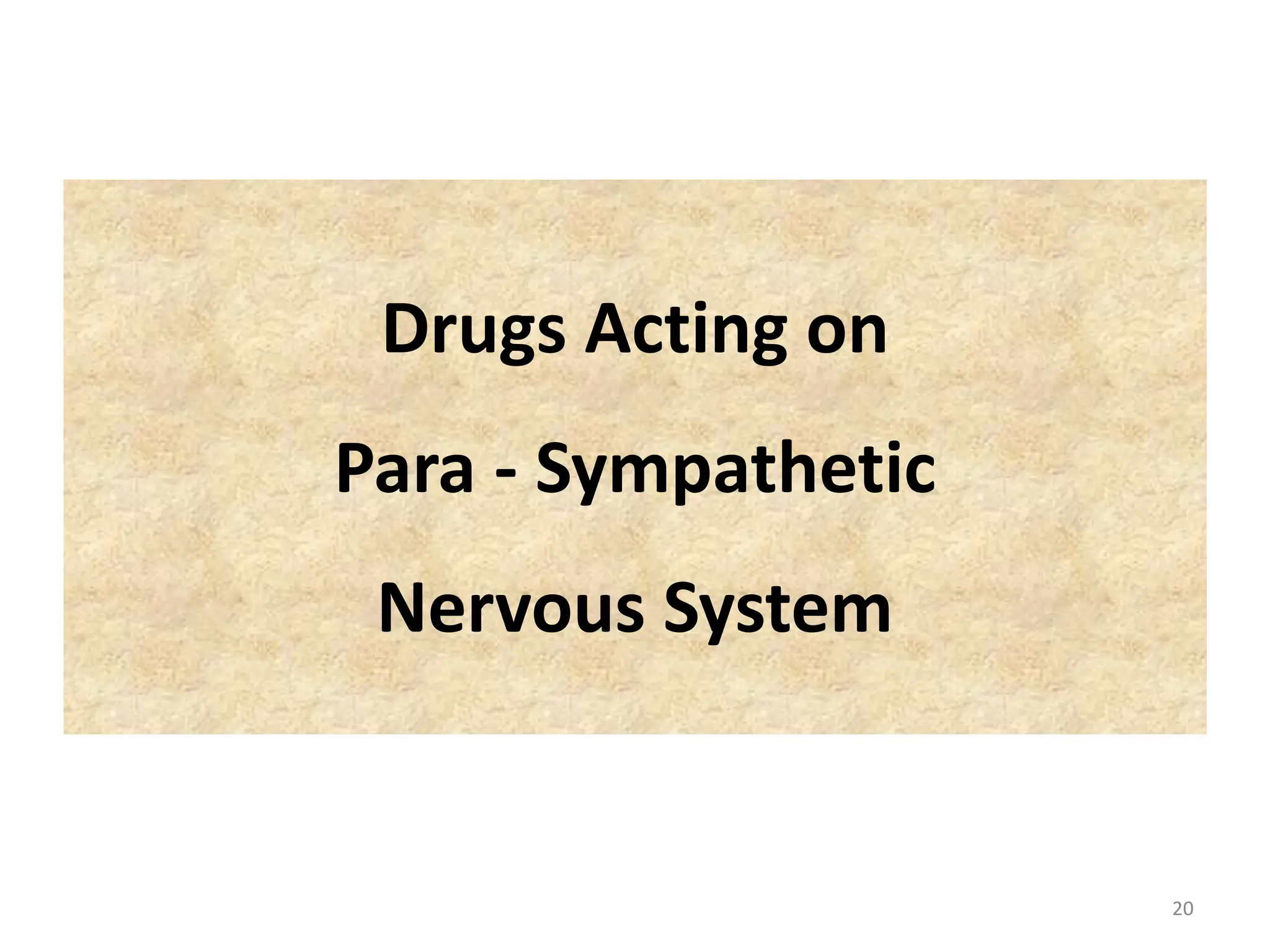 ANS (Sympathetic & Para-Sympathetic Drugs) By; Baqir Naqvi.pptx