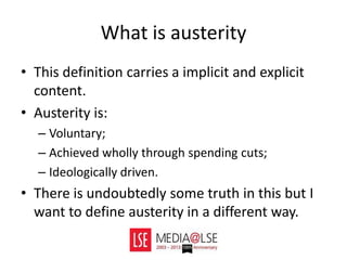 Political communication in the age of austerity | PPTX