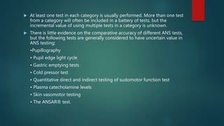 Autonomic nervous system test by shiva prasad | PPTX