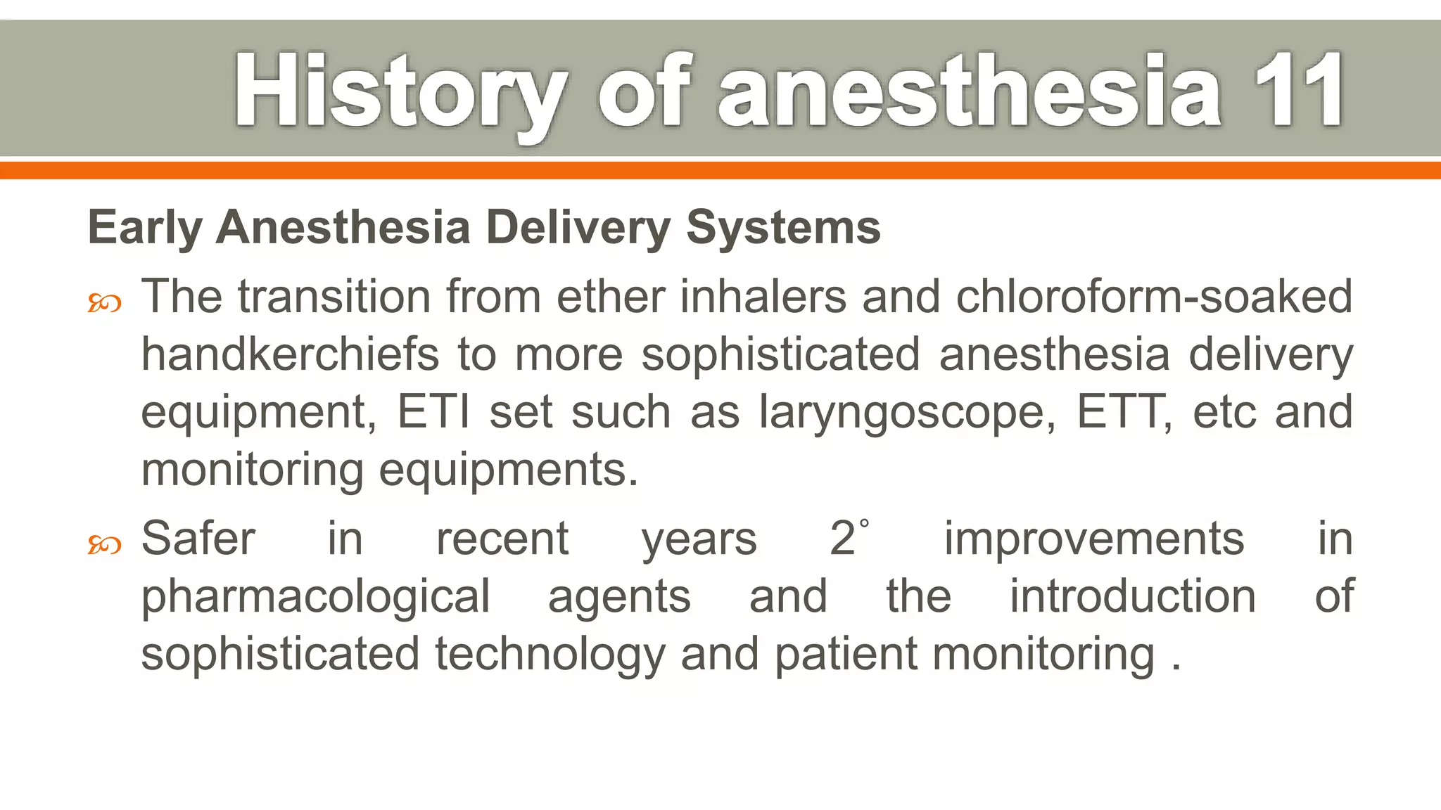 introduction to anesthesia | PPTX