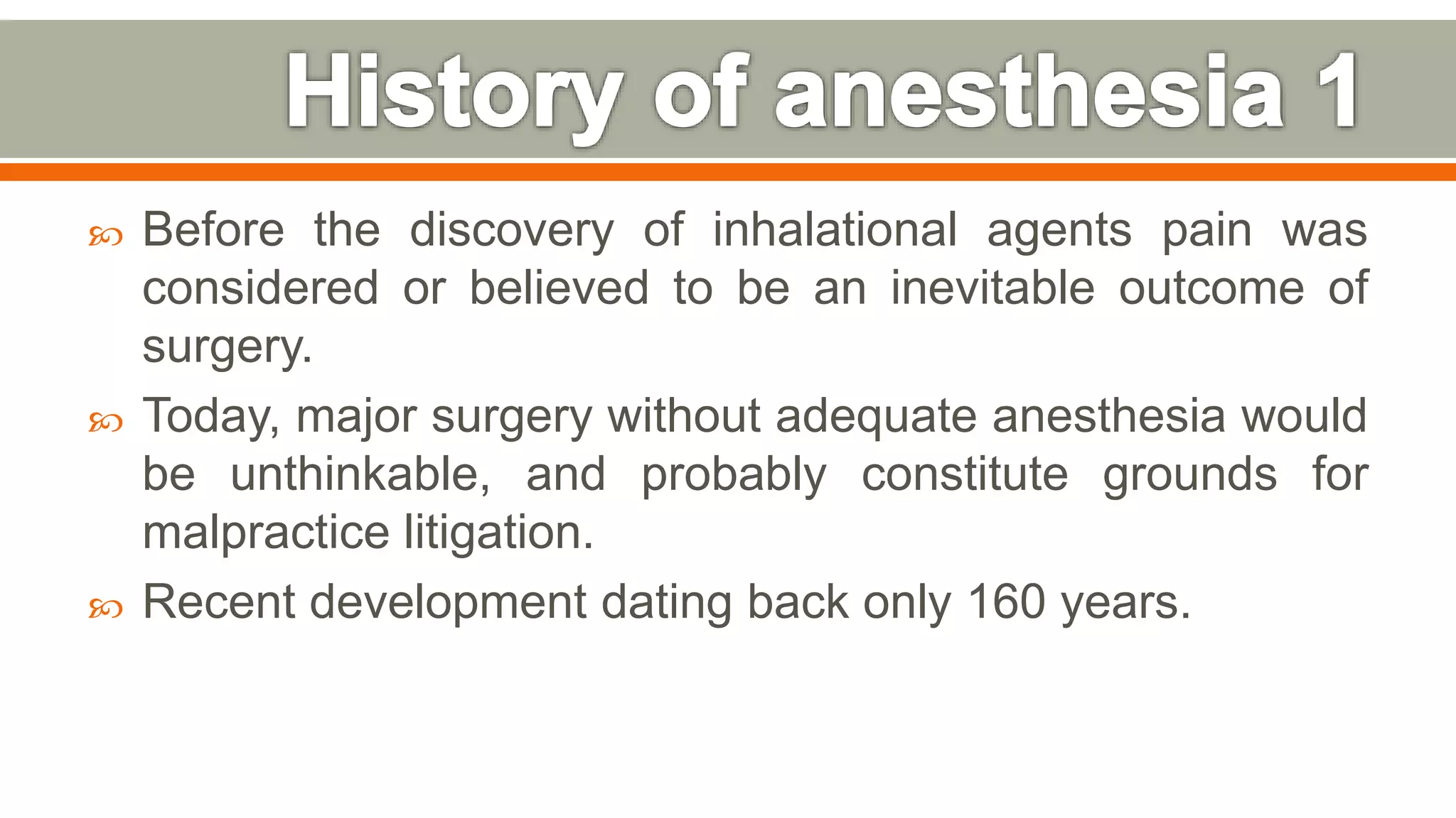 introduction to anesthesia | PPTX