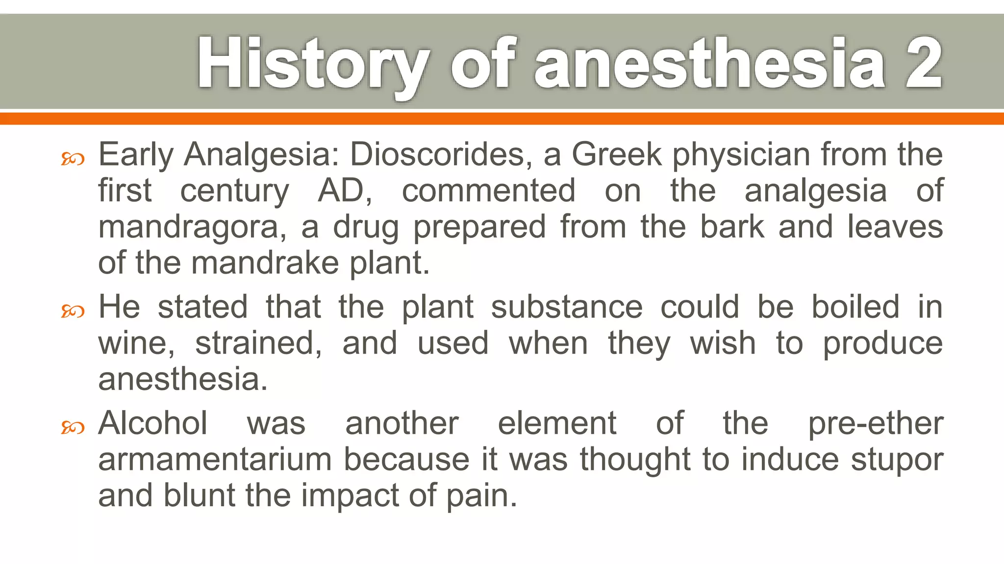 introduction to anesthesia | PPTX
