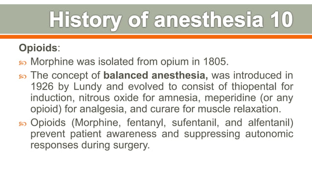 introduction to anesthesia | PPTX
