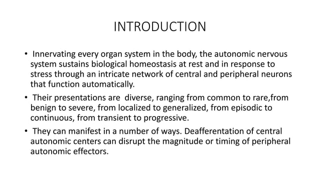 AUTONOMIC NERVOUS SYSTEM HISTORY AND EXAMINATION | PPTX