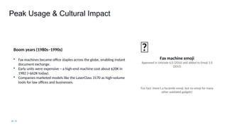 ChatGPT's Deck on The Enduring Legacy of Fax Machines | PPTX