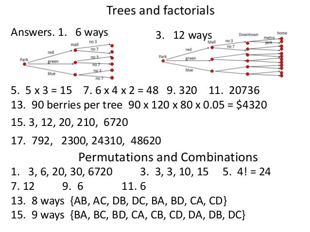 Answer trees-factorial
