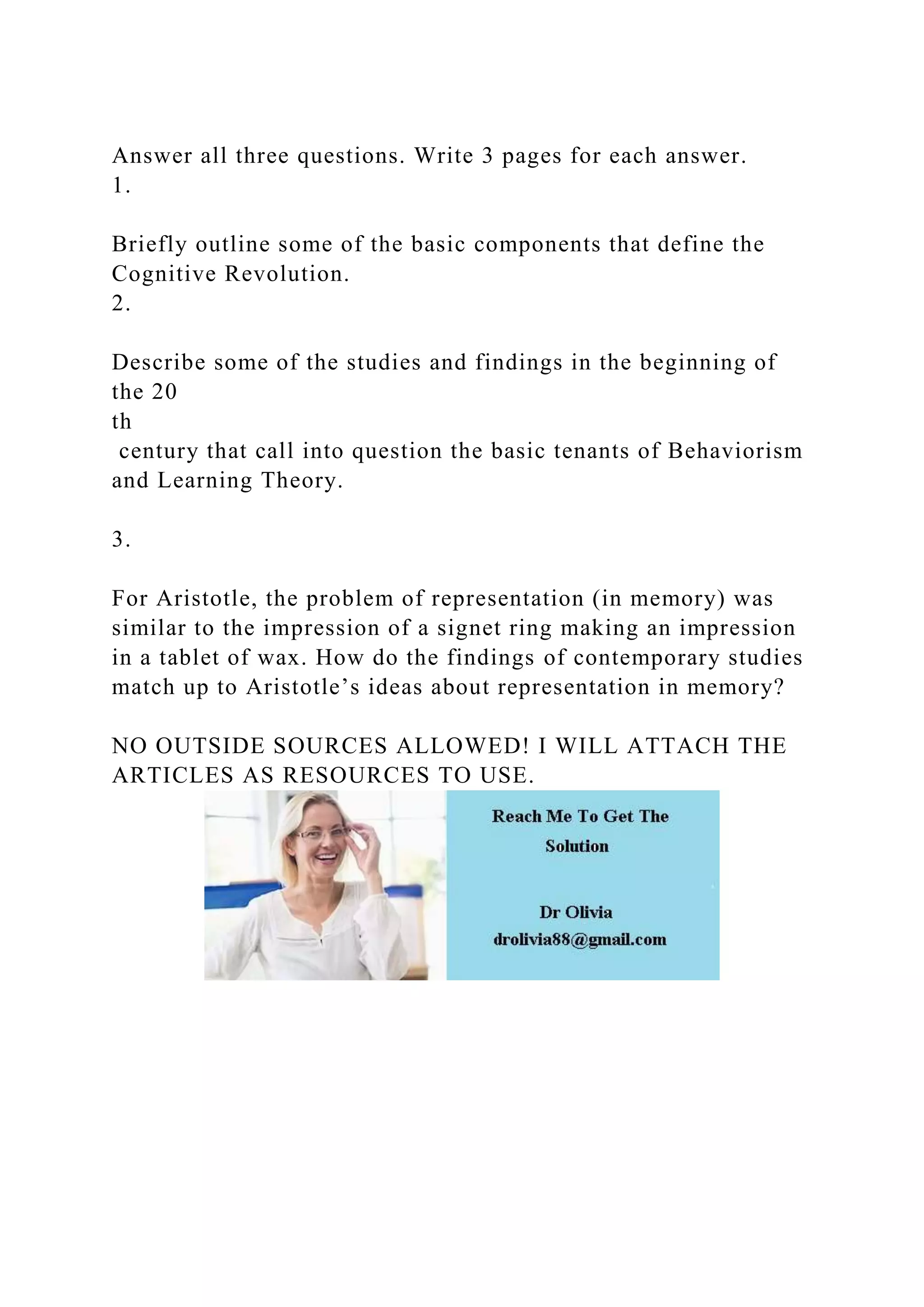 Answer all three questions. Write 3 pages for each answer. 1.B.docx