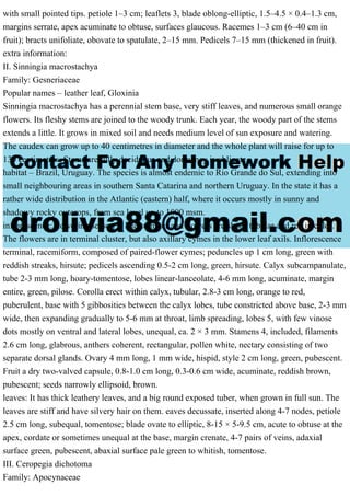 Answer and describe the following five plants habit, habitat, life .pdf