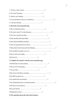Answer and question | DOCX