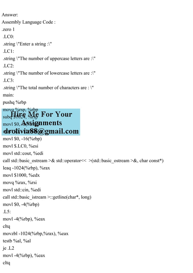 AnswerAssembly Language Code .zero 1 .LC0 .string Enter.pdf
