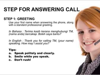 Answer call effectively | PPT