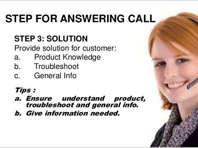 Answer call effectively