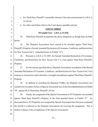 Answer counterclaim and 3rd party complaint | PDF