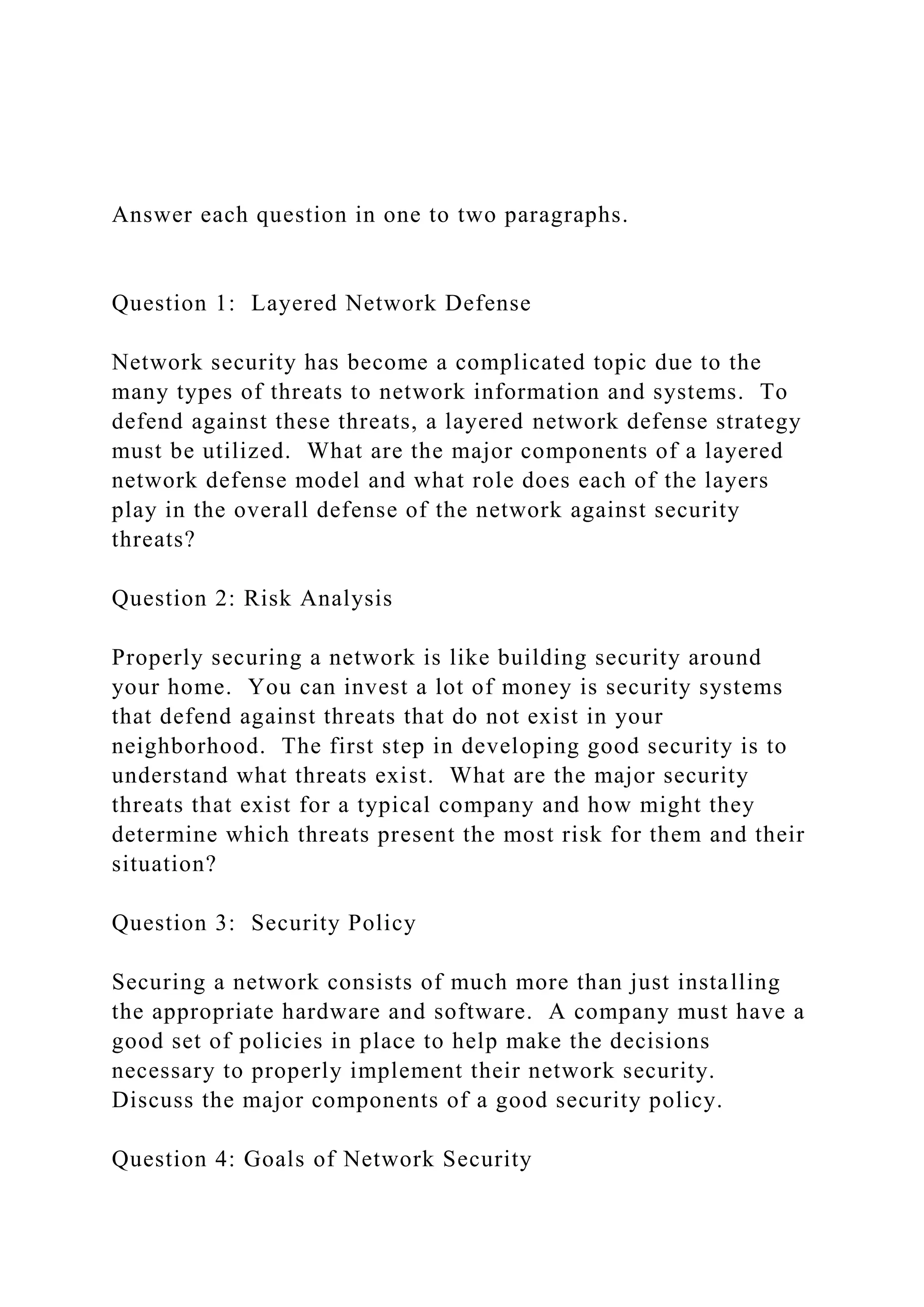 Answer each question in one to two paragraphs.Question 1 .docx