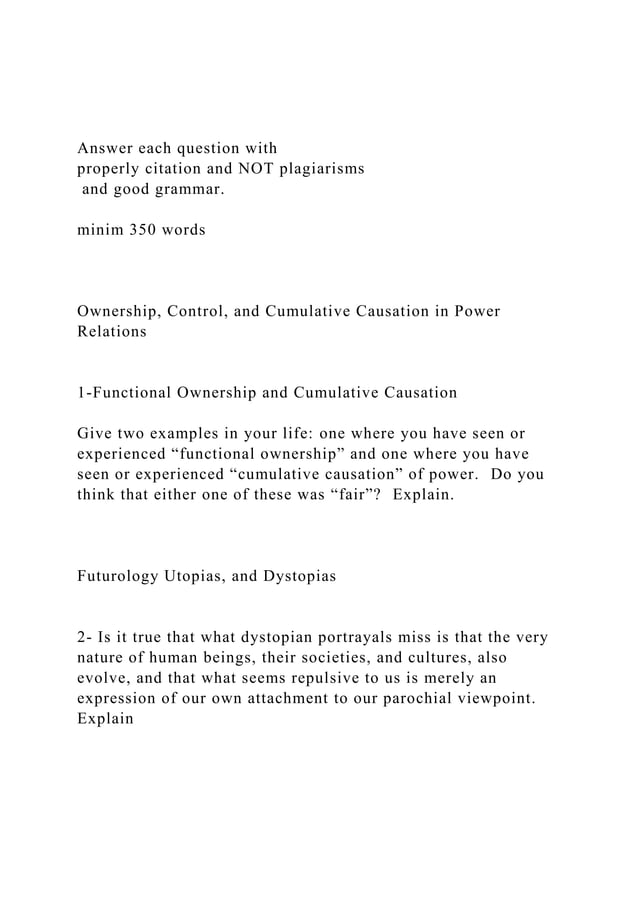 Answer each question with properly citation and NOT plagiarism.docx