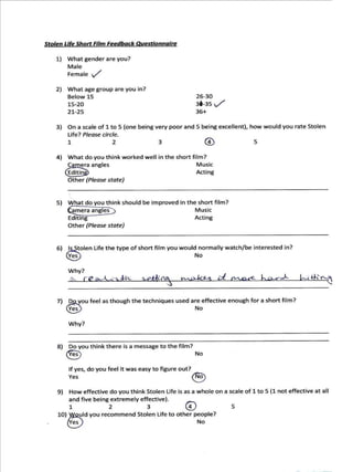 Answered questionnaires | PDF