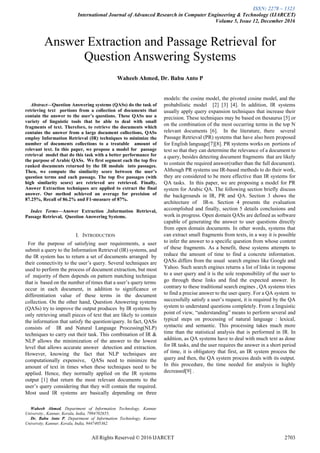 Answer extraction and passage retrieval for | PDF