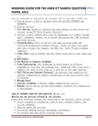 Answer guide to uneb sample question paper 2013 print by WAFUBA SJ ...