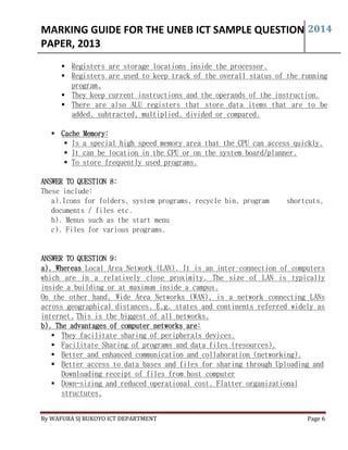 Answer guide to uneb sample question paper 2013 print by WAFUBA SJ ...