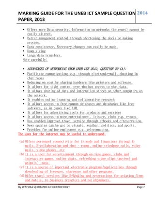 Answer guide to uneb sample question paper 2013 print by WAFUBA SJ ...