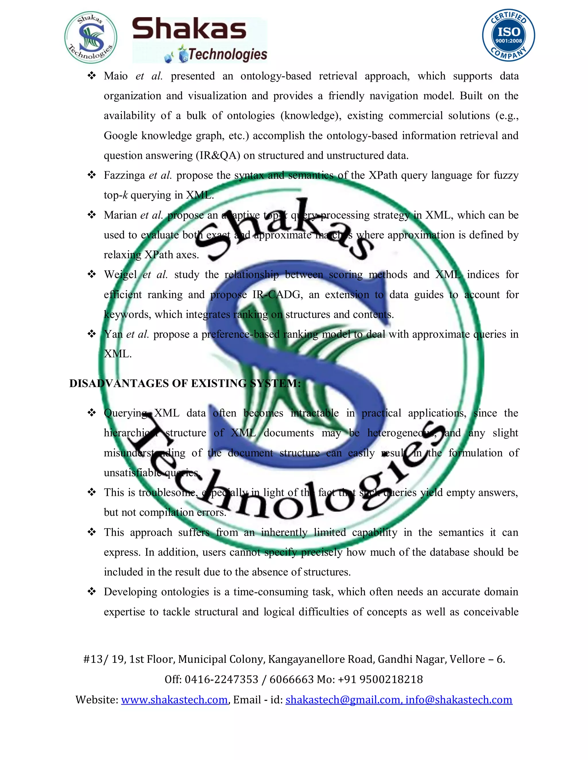 Answering Approximate Queries Over Xml Data Pdf Search Internet
