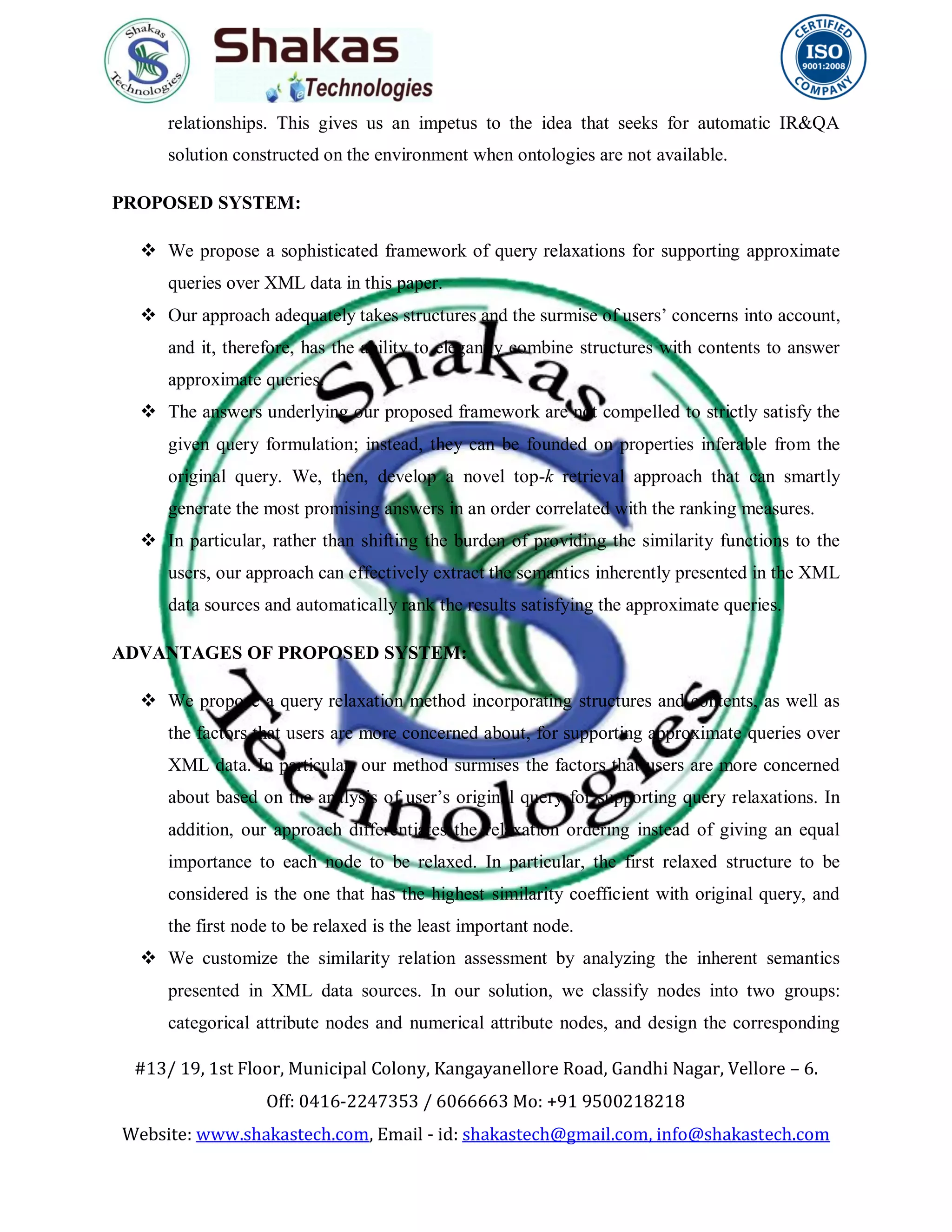 Answering Approximate Queries Over Xml Data Pdf Search Internet