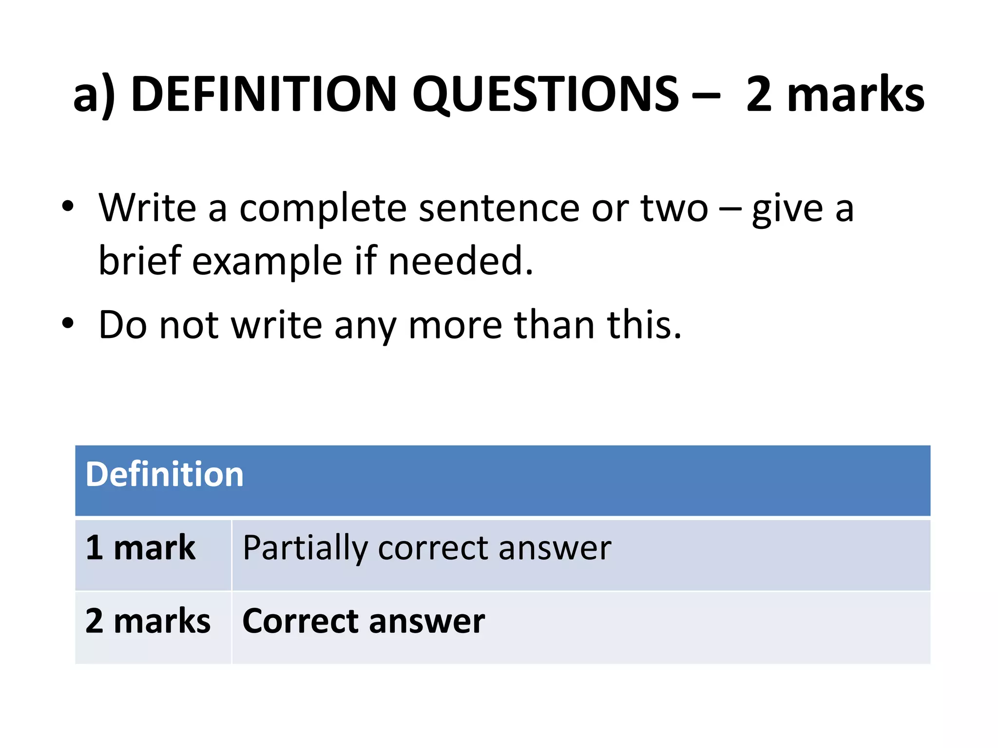 Answering an exam question | PPTX