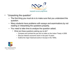 Answering essay questions | PPT