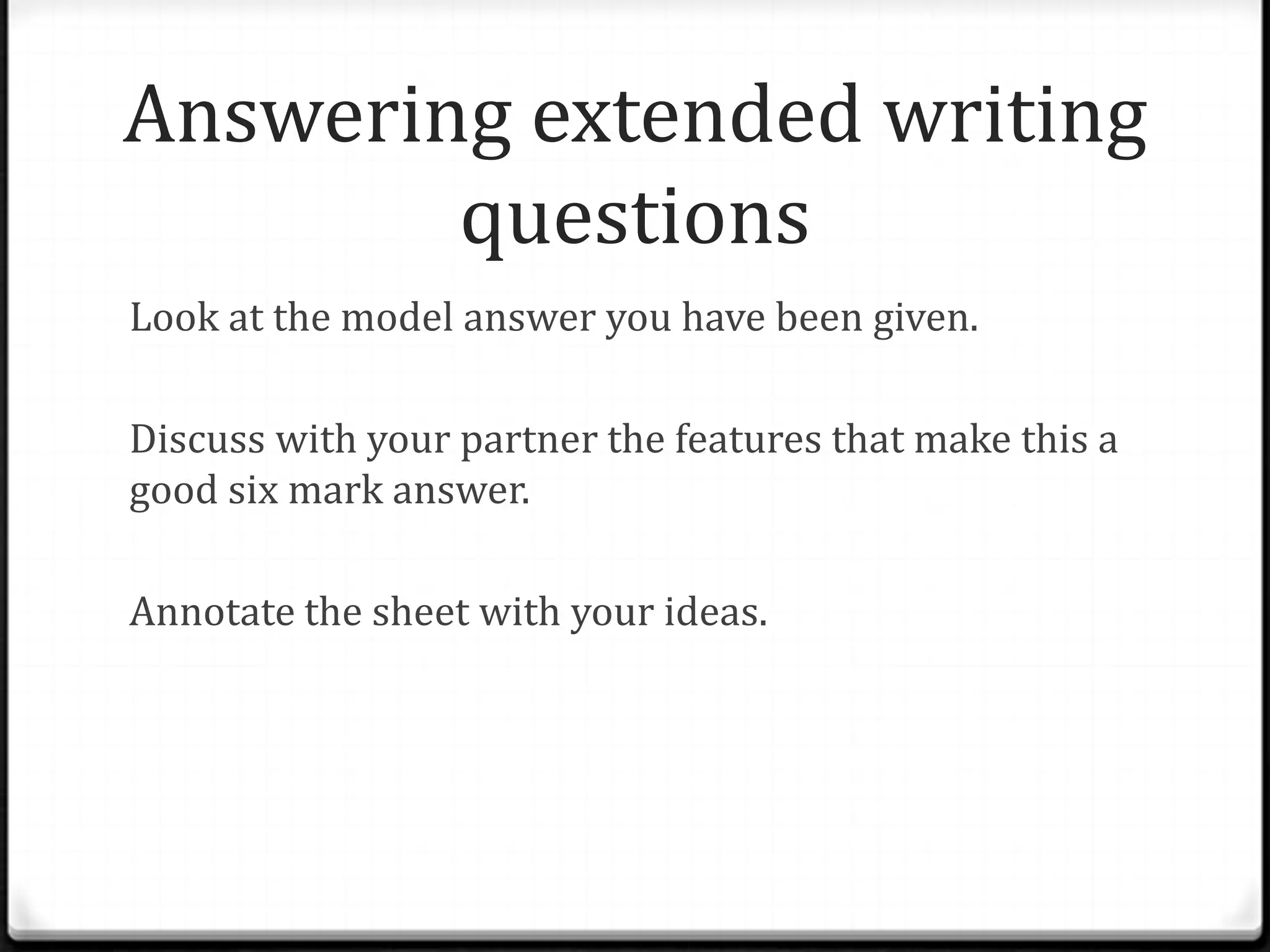 GCSE Science - How to write good answers to 6 mark questions | PPTX