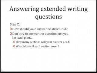 GCSE Science - How to write good answers to 6 mark questions | PPTX