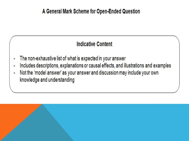 Elective Geography Skills : Answering open ended questions | PPTX
