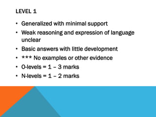 Elective Geography Skills : Answering open ended questions | PPTX