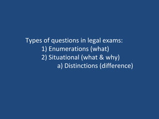 Answering questions (Legal Writing) | PPT