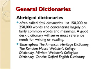 Answering questions about words – dictionaries | PPT | Technology ...