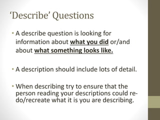 Answering questions in pe (3) | PPTX