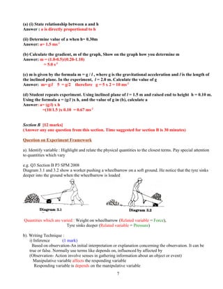 Answering questions technique physics spm paper 3 | DOC