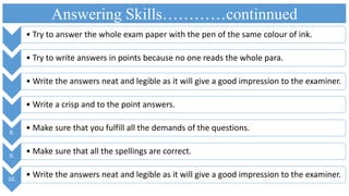 Answering skills | PPTX
