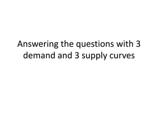 Answering the questions with 3 demand and 3 | PPT