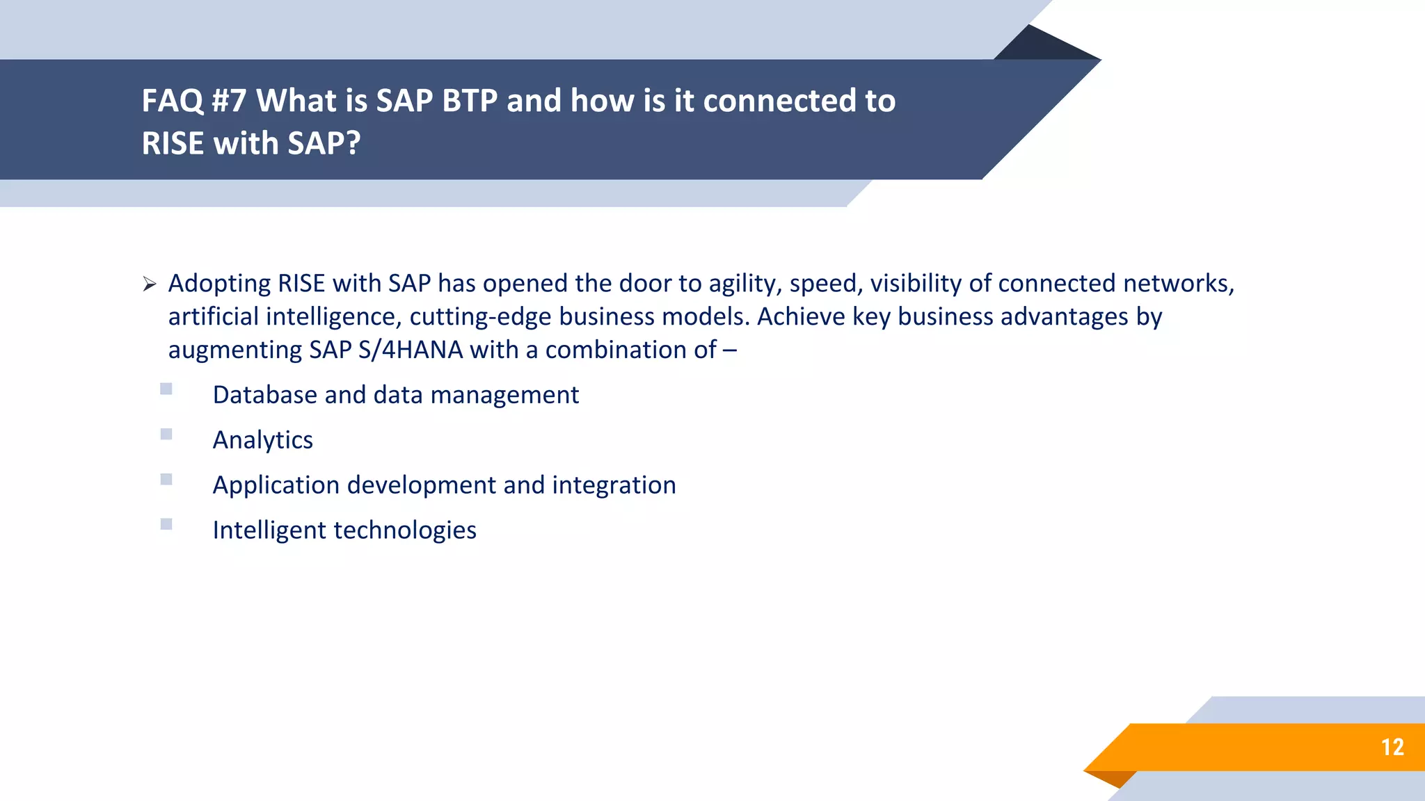 Answering the Top 7 FAQs about RISE with SAP Business Implementation | PPTX | Cloud Computing ...