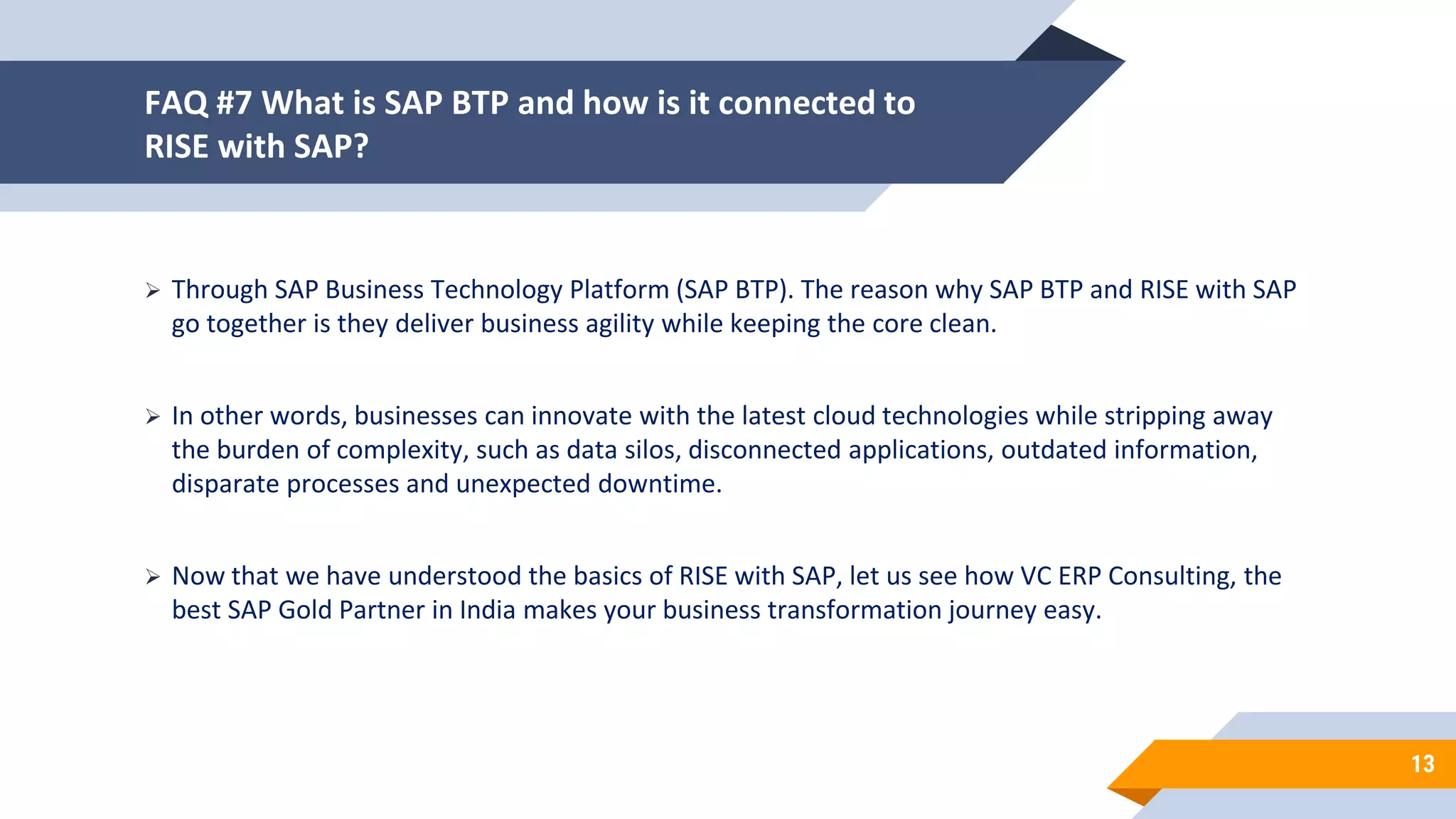 Answering the Top 7 FAQs about RISE with SAP Business Implementation | PPTX | Cloud Computing ...