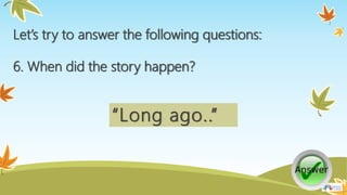 Answering who, when, what, and where questions | PPTX