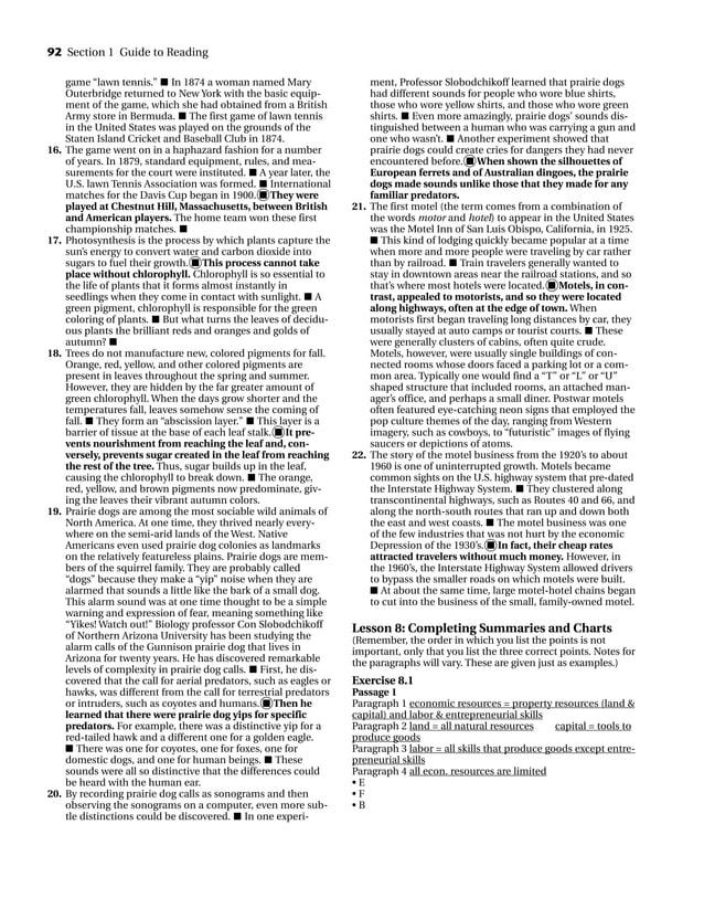 Answer Key - Guide to Reading.pdf | Dental Health | Diseases and Conditions