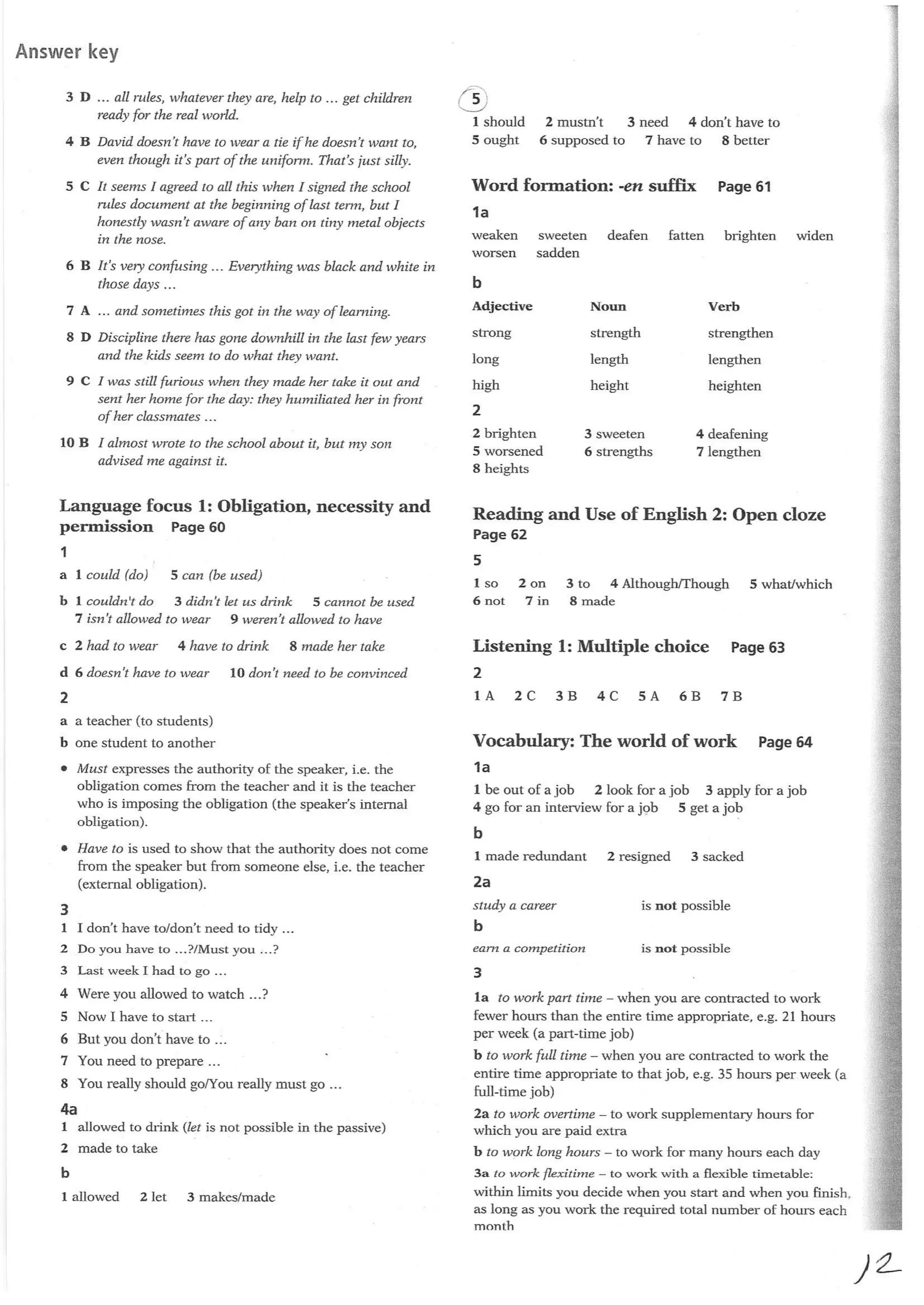 Answerkey ready for first 2016 | PDF