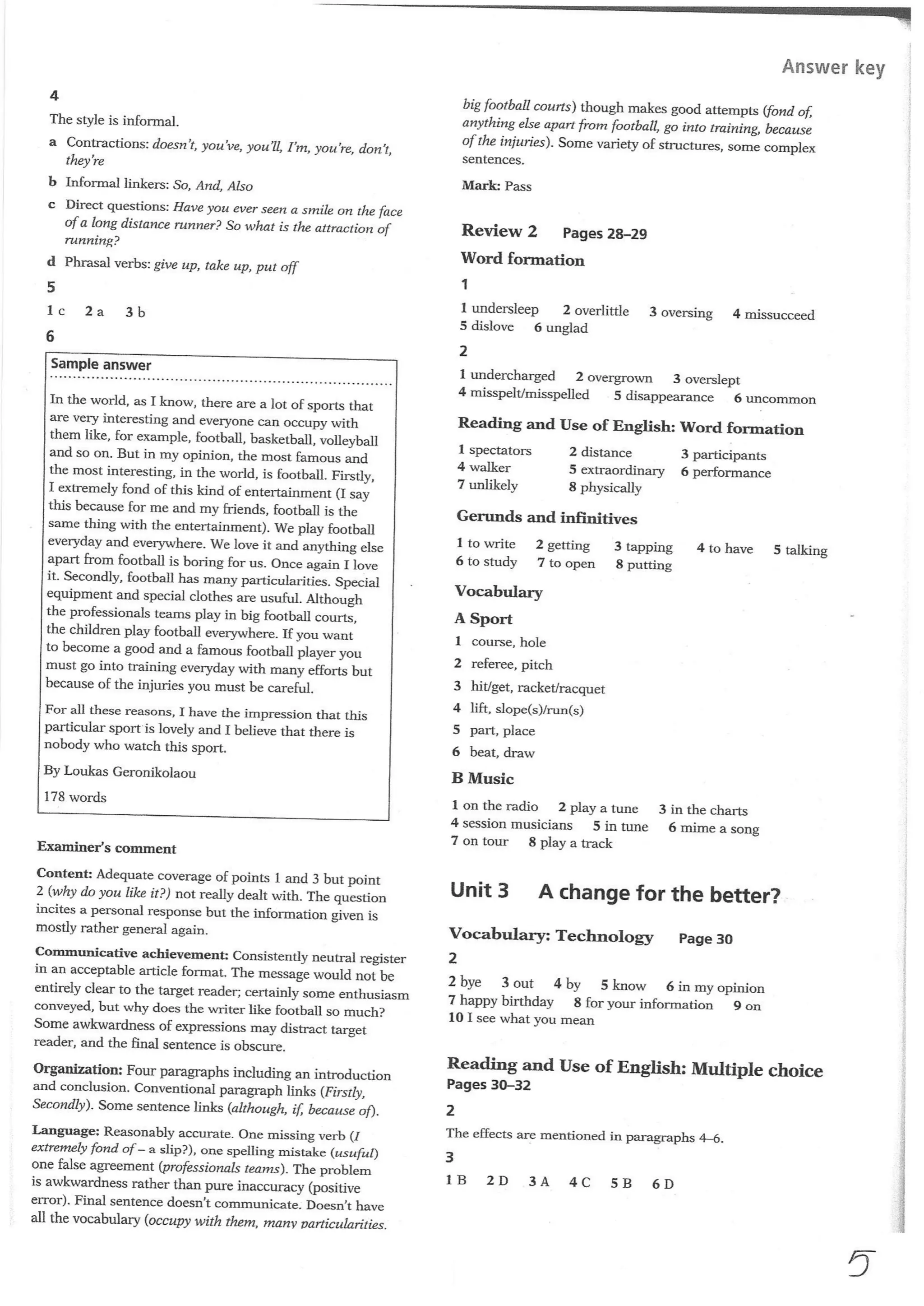 Answerkey ready for first 2016 | PDF